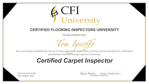 Flooring Inspector Certification at CFI University